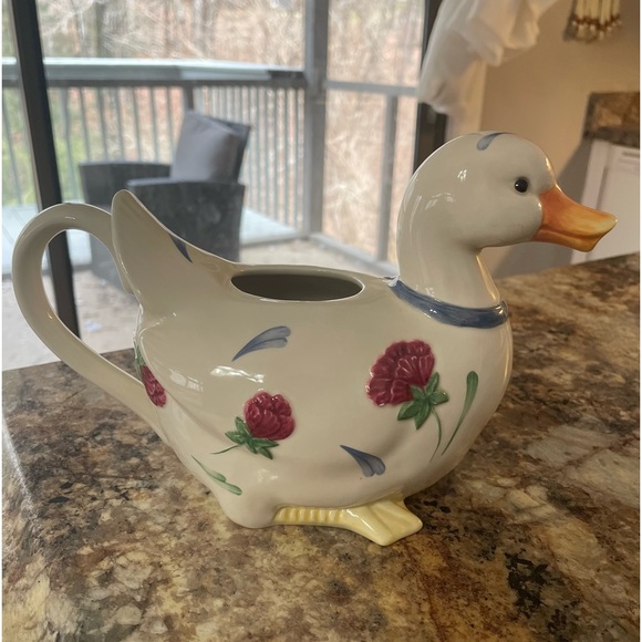 Lenox | Kitchen | Lenox Retired Poppies Blue Duck Teapot | Poshmark